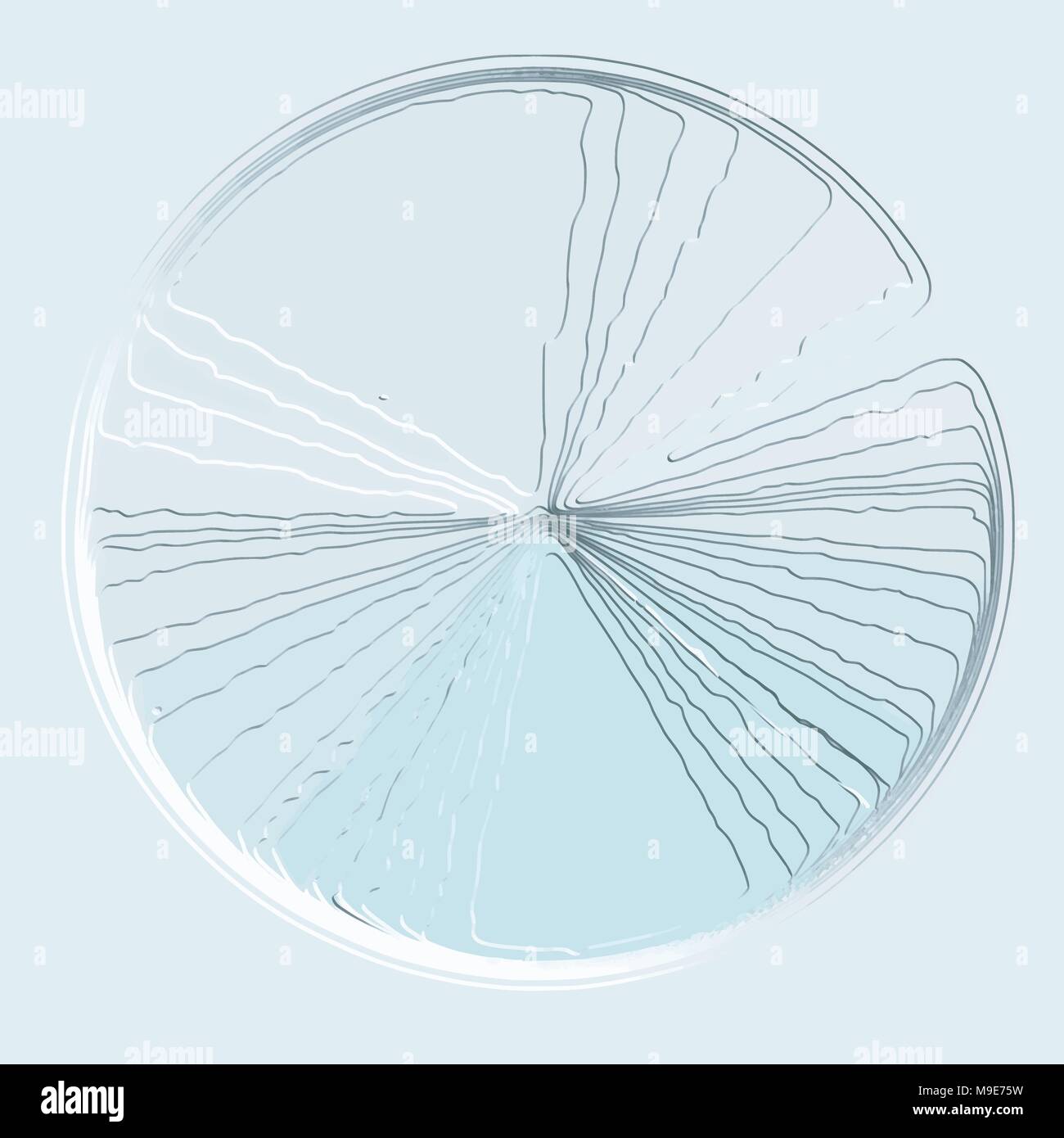 light blue 3D circle pattern, vector illustration Stock Vector Image ...