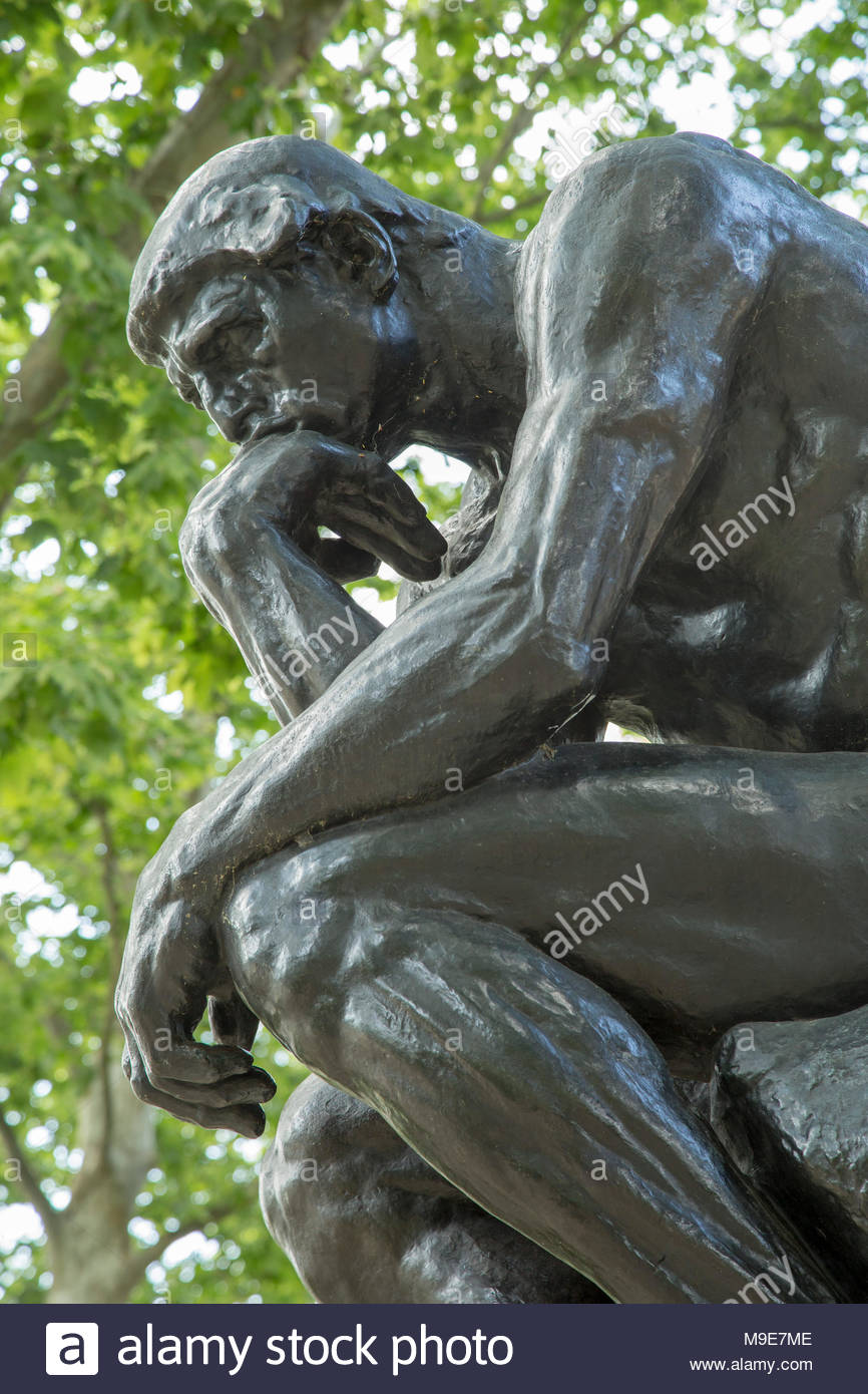 Auguste Rodin The Thinker Cast Stock Photos & Auguste Rodin The Thinker ...