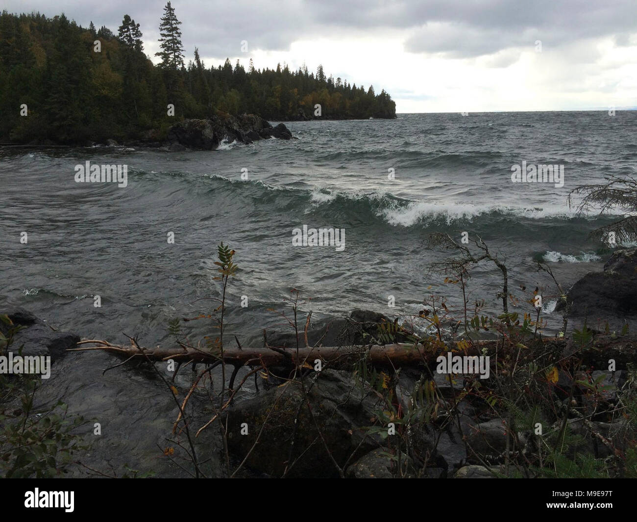 Lake Superior from Isle Royale Stock Photo - Alamy