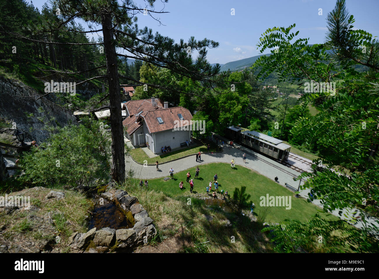 Šargan Eight train: Jatape station, Mokra Gora, Zlatibor, Serbia Stock ...
