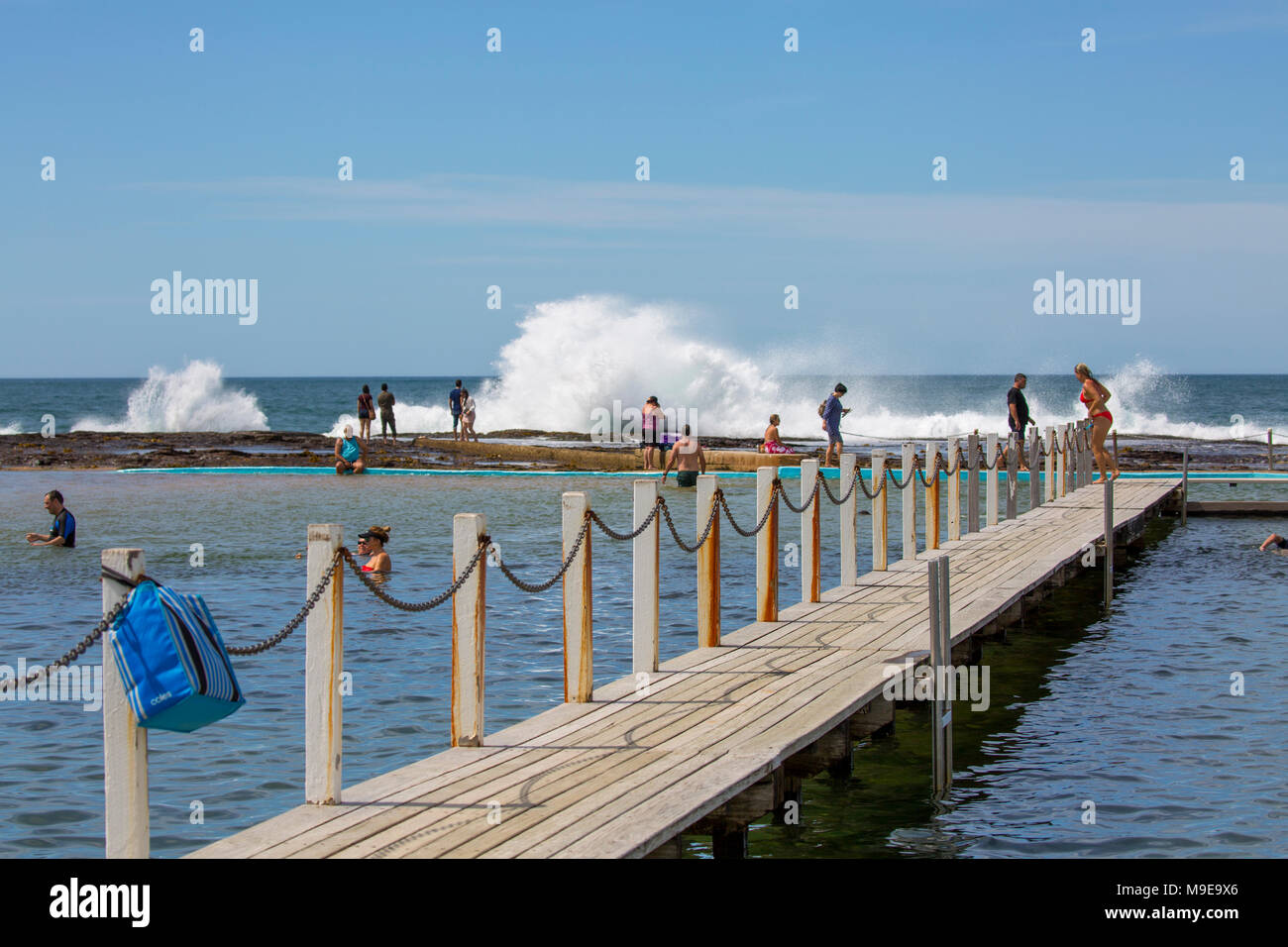 Ocean swimming pool at Narrabeen beach in Sydney,Australia Stock Photo ...