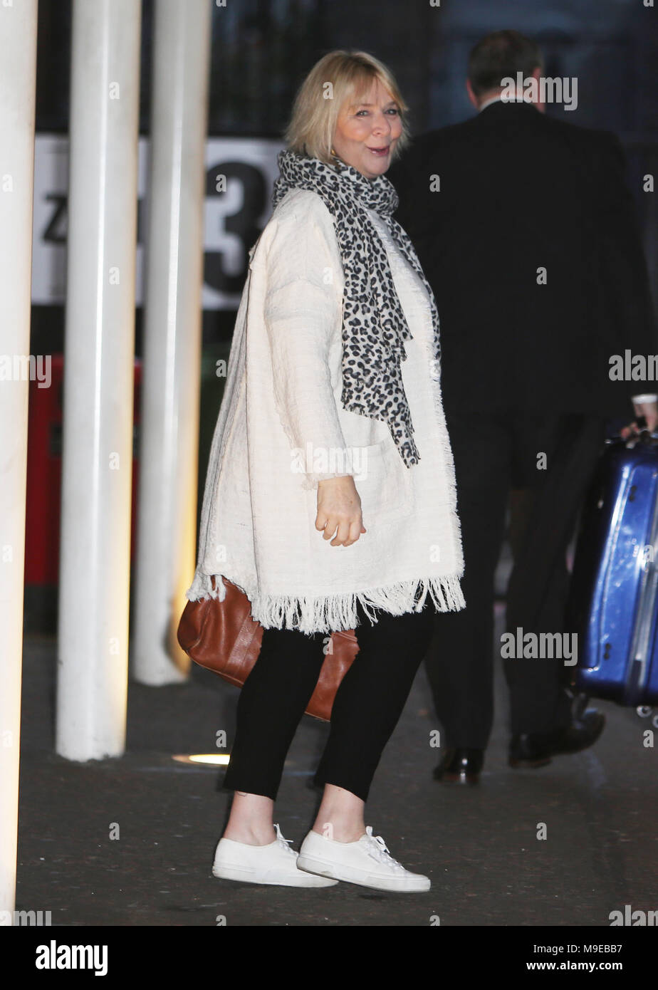 Fern Britton outside ITV Studios Featuring: Fern Britton Where: London ...