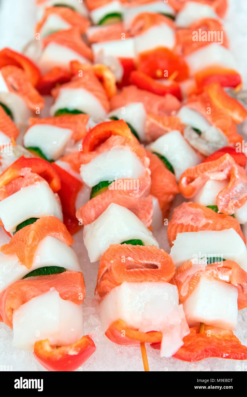 Fish kebabs hi-res stock photography and images - Alamy