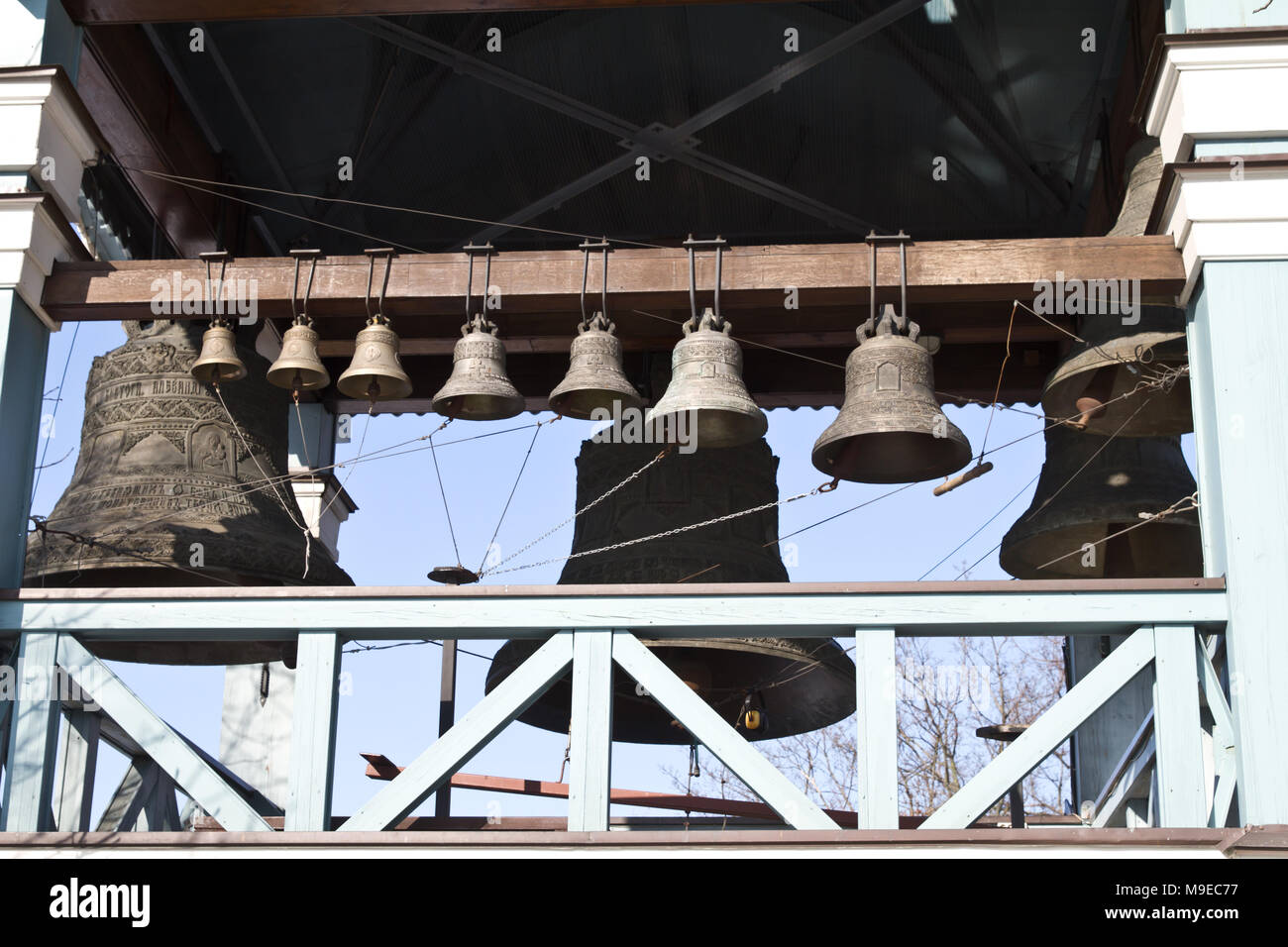 Church bells ring out Stock Photo - Alamy