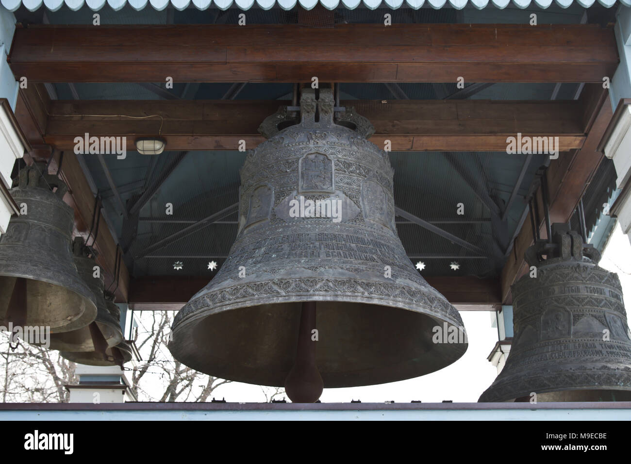 Church bells ring out Stock Photo - Alamy