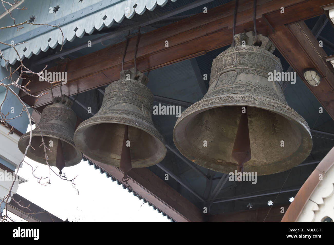 Church bells ring out Stock Photo - Alamy