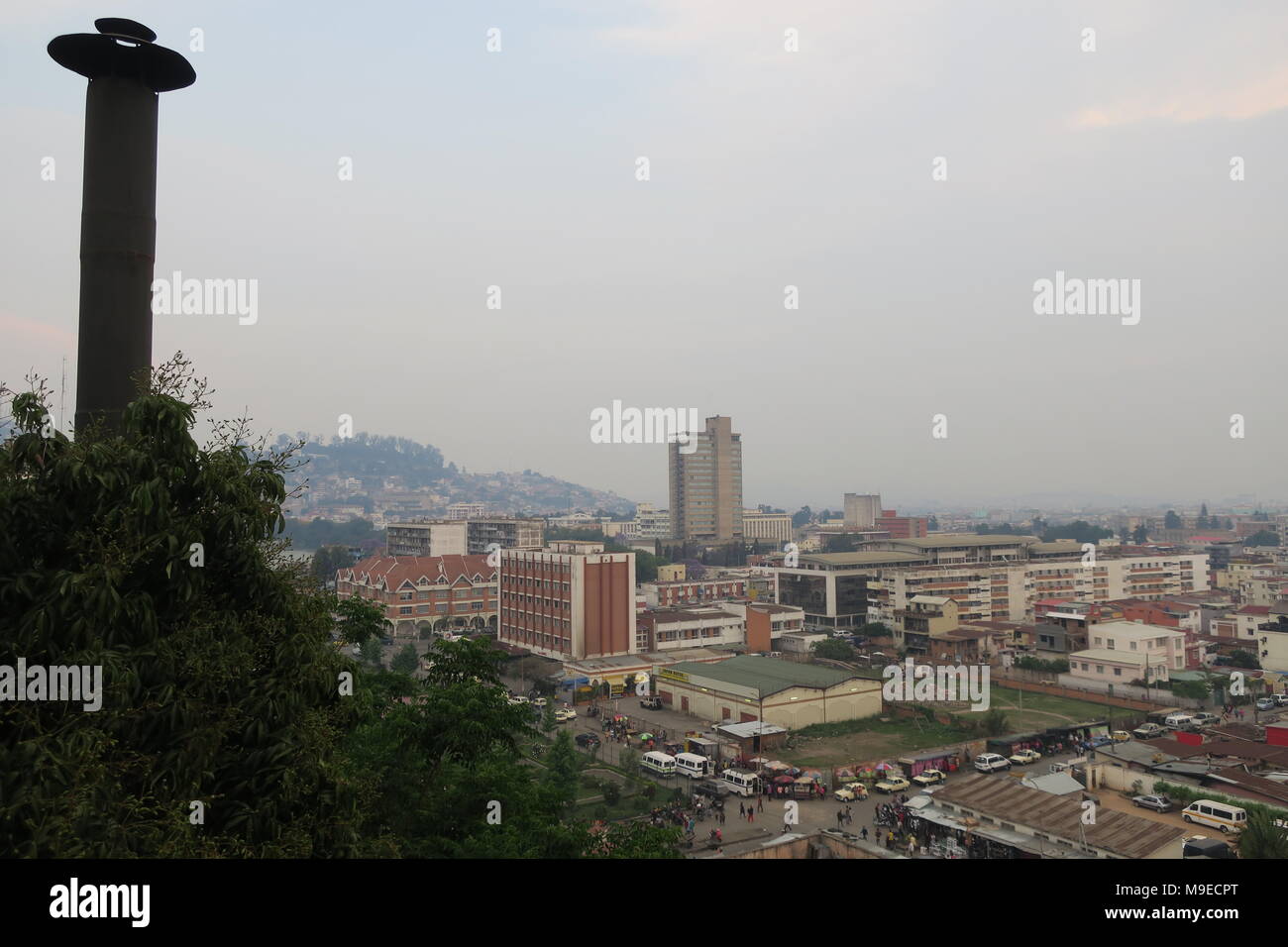 Aerial view at colorful capital Antananarivo, Madagascar Stock Photo ...