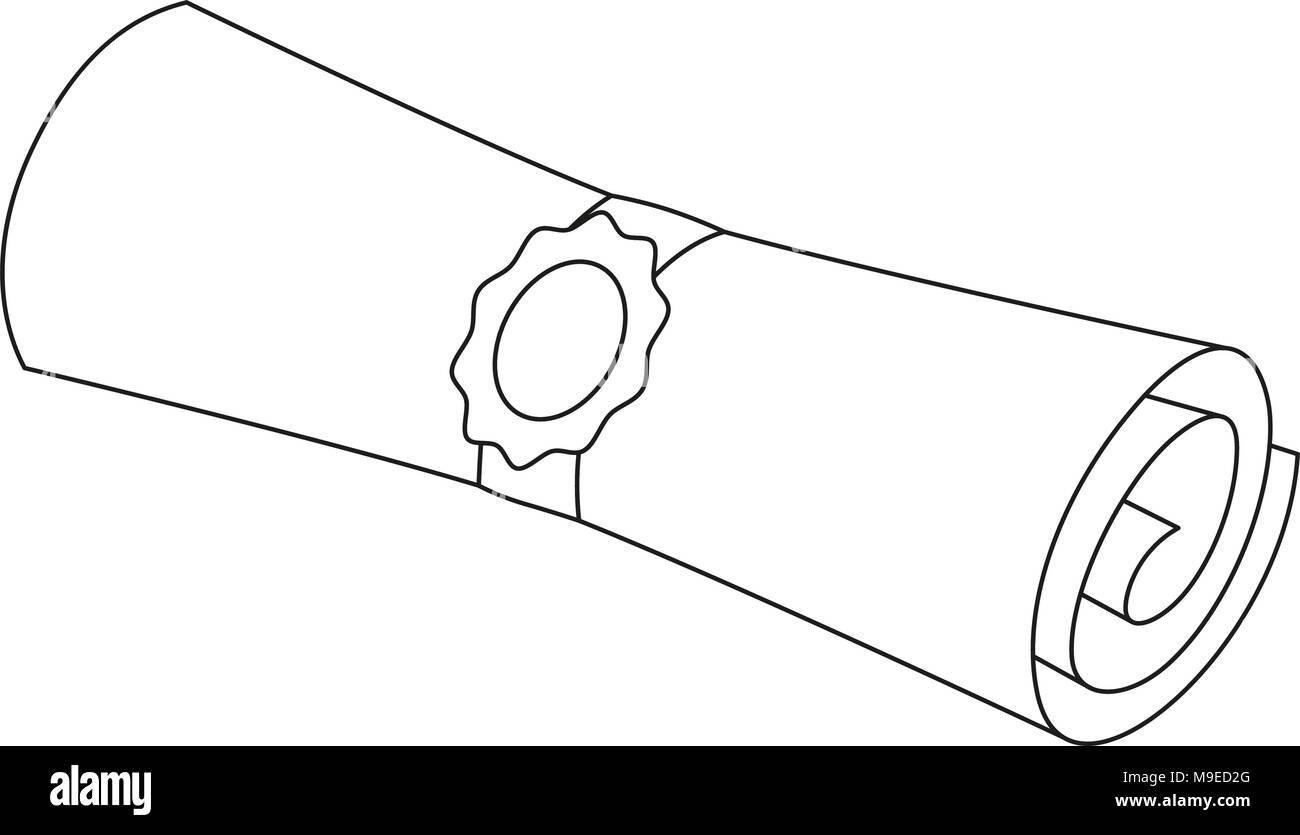 Line art vector rolled Stock Vector Images - Alamy