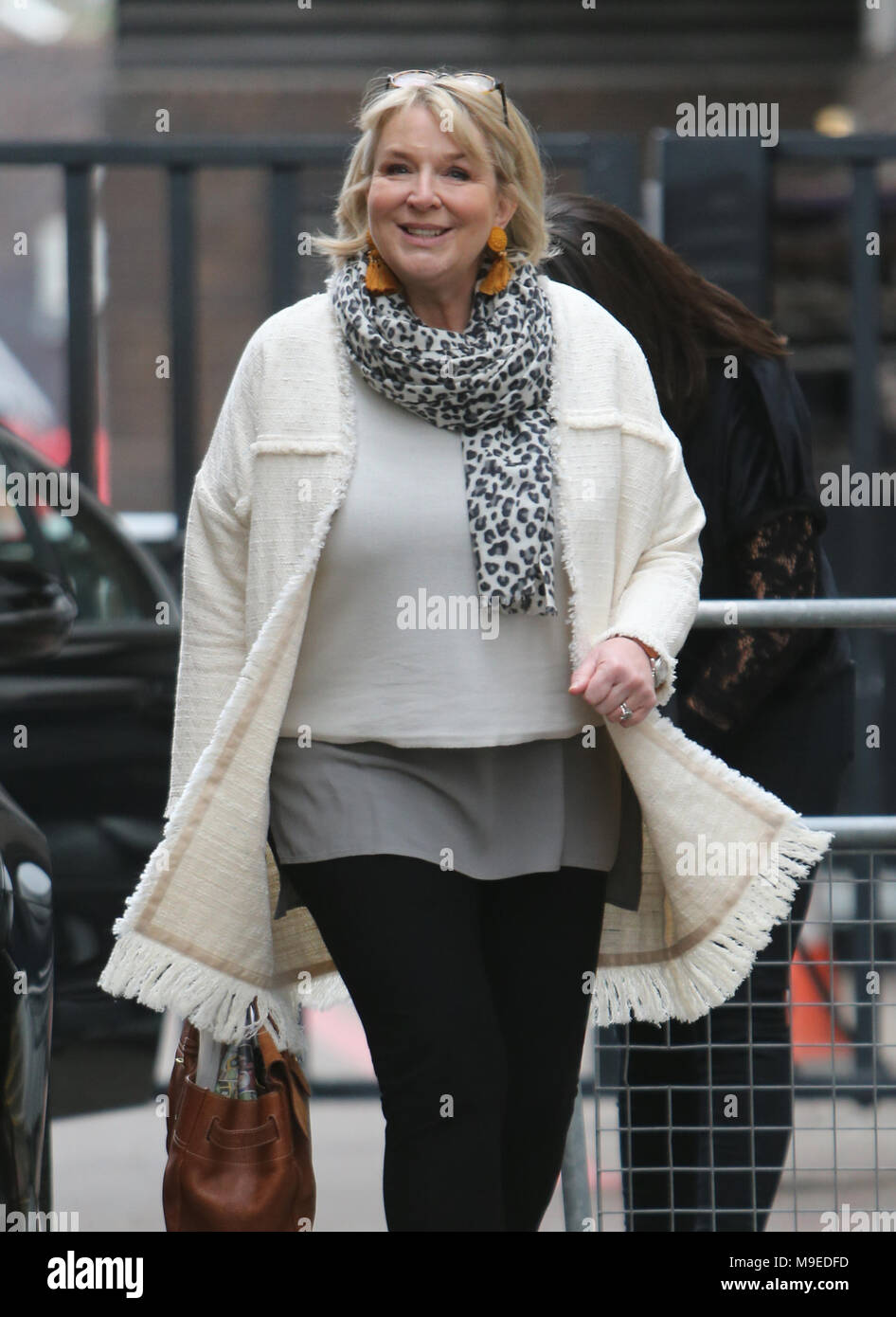 Fern Britton outside ITV Studios Featuring: Fern Britton Where: London ...