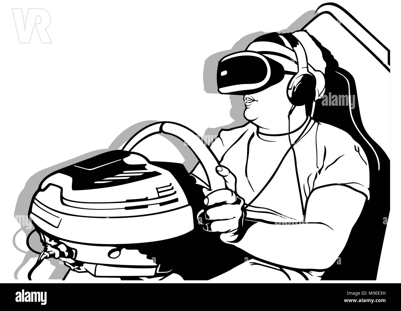 Driving vision Stock Vector Images - Alamy