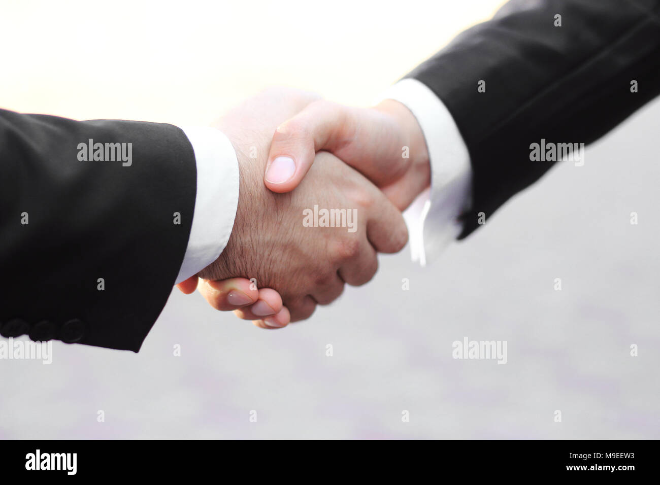 Handshake men contract agreement hi-res stock photography and images ...