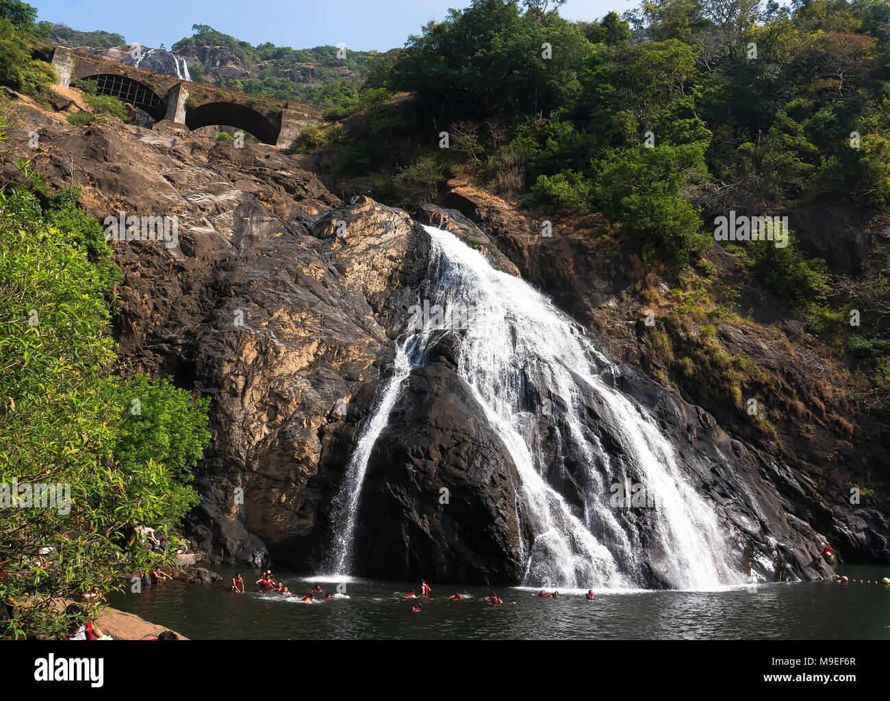 Biggest waterfall in goa, with its scenic beauty Stock Photo - Alamy