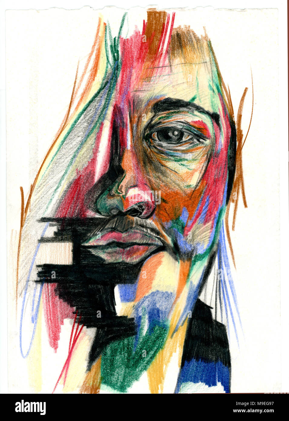 Coloured male drawing hi-res stock photography and images - Alamy