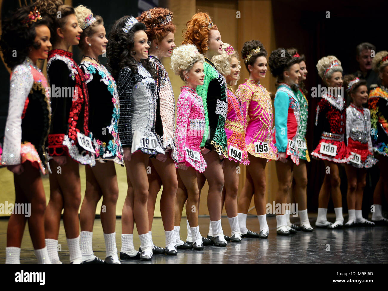 Dancers in the Girls 12-13 competition take part in the 48th World ...