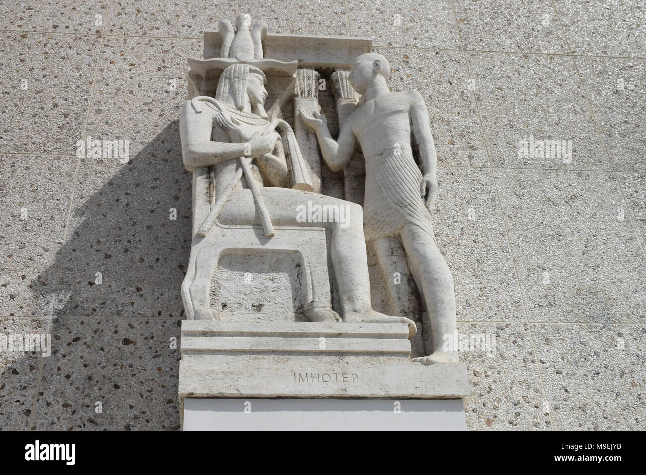 Decorations and symbols on the outside walls of the Scottish Rite ...