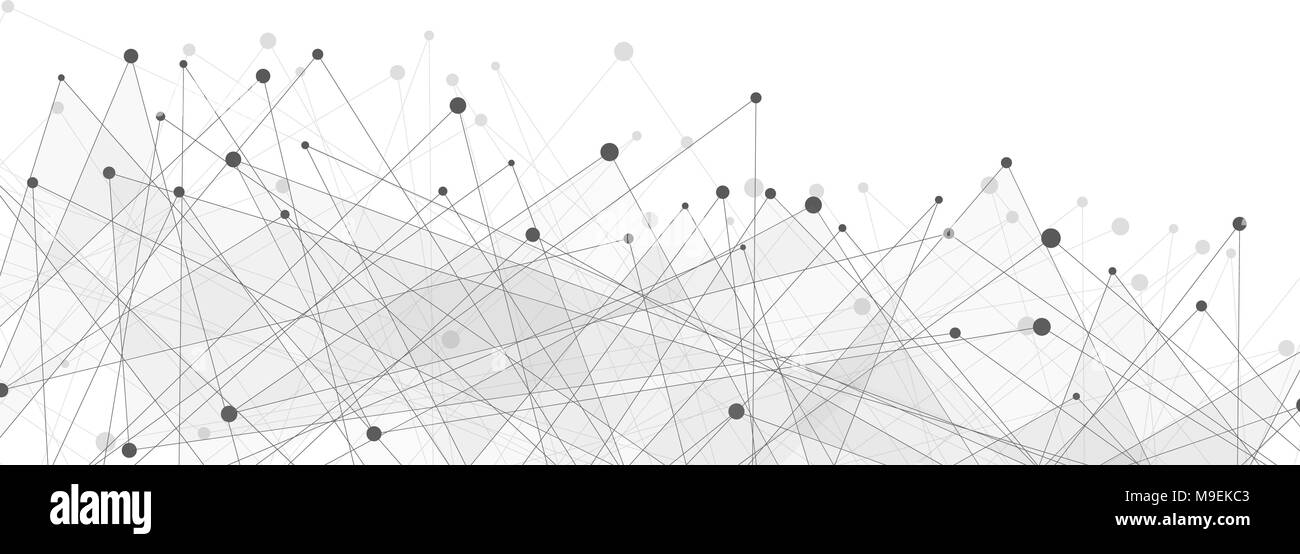 Abstract geometric background. Dark gray connected triangles isolated ...