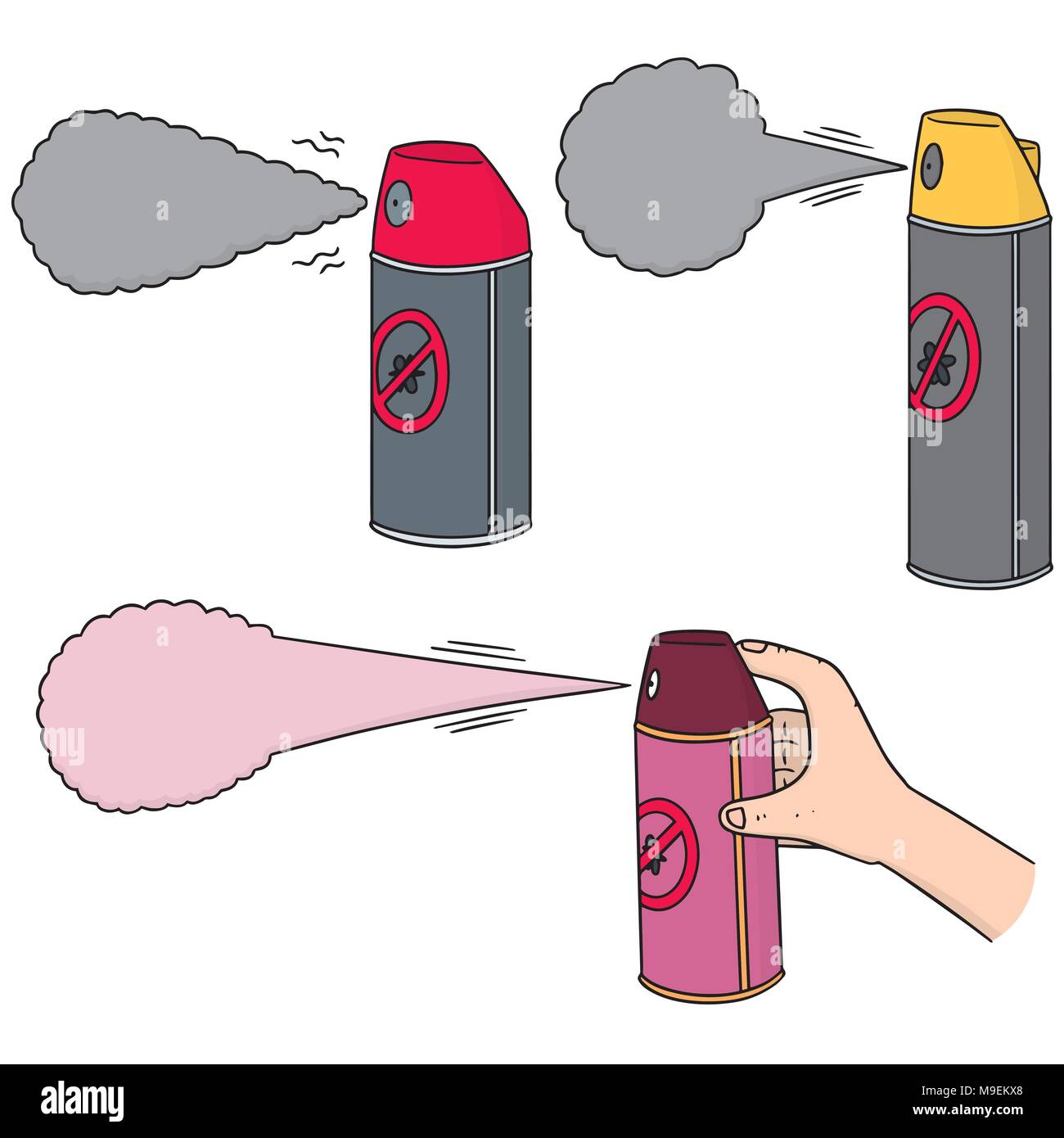 vector set of pest killer spray Stock Vector Image & Art - Alamy