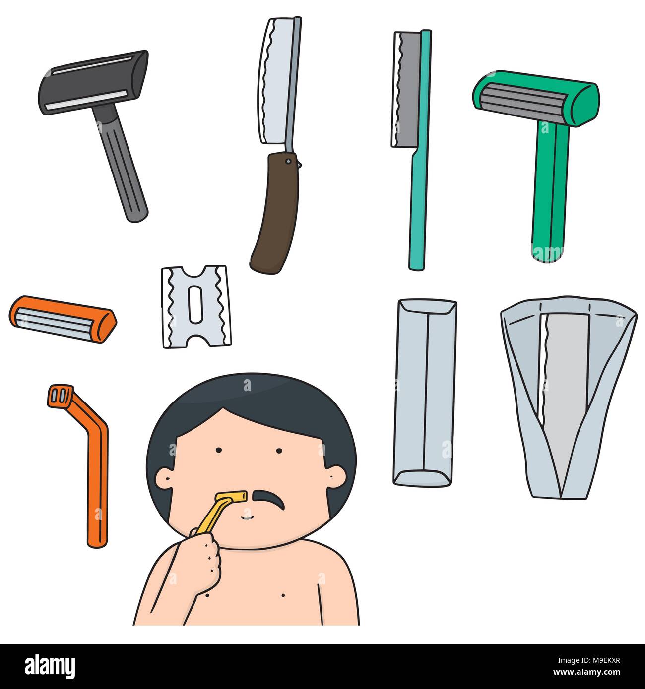 vector set of razor Stock Vector Image & Art - Alamy