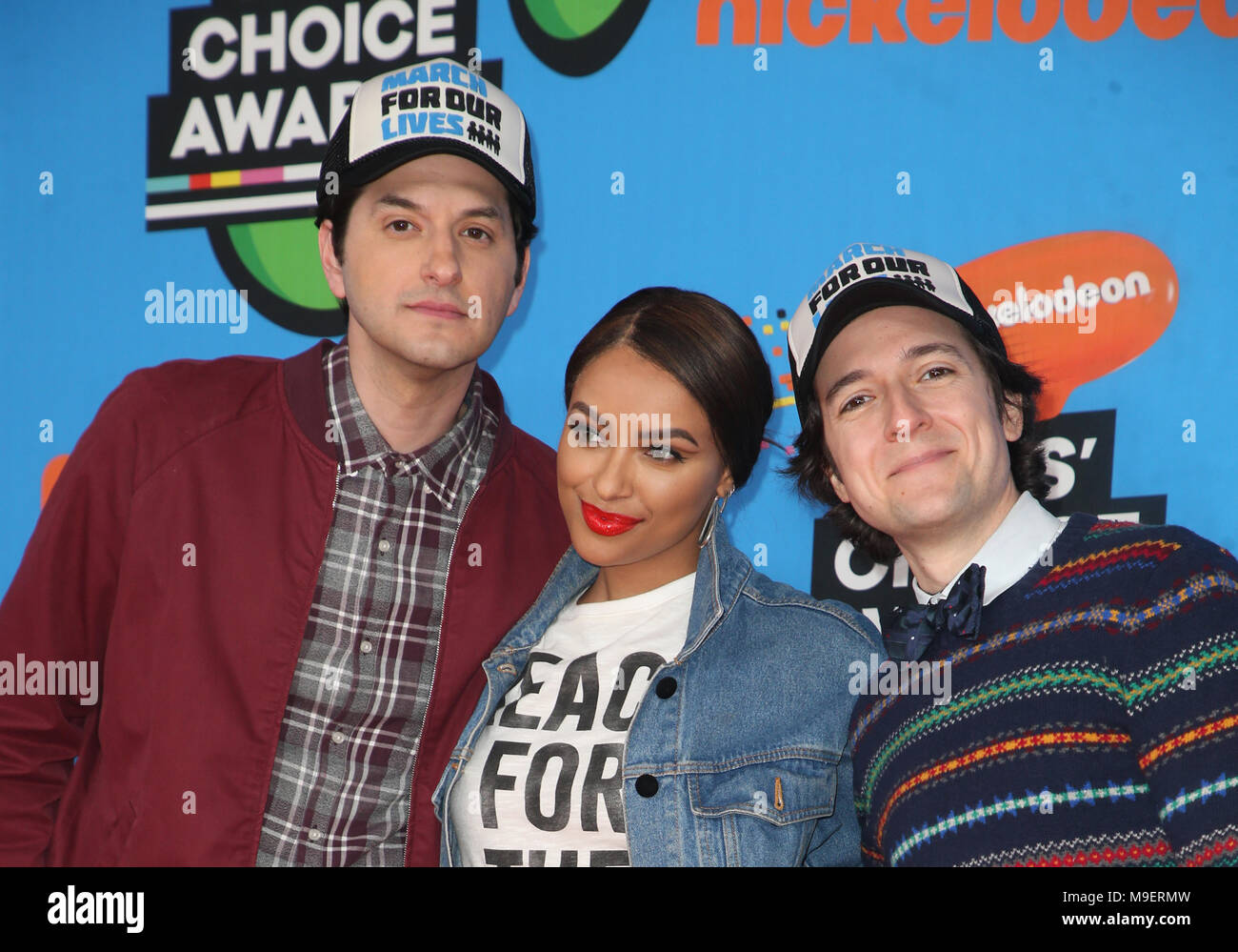 Inglewood, Ca. 24th Mar, 2018. Josh Brener, Kat Graham, Guest, at the ...