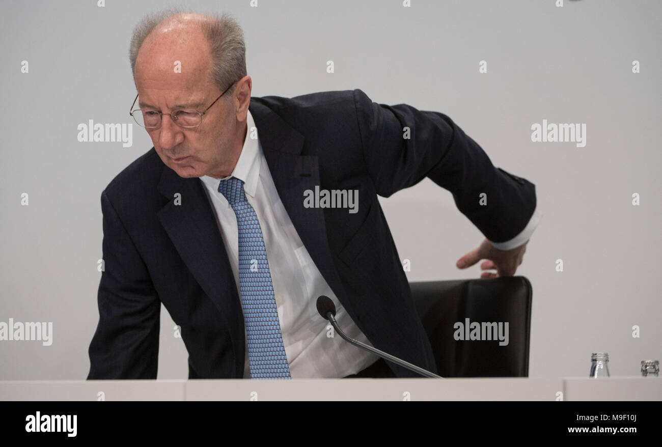 20 March 2018, Germany, Stuttgart: Hans Dieter Poetsch, chairman of the ...