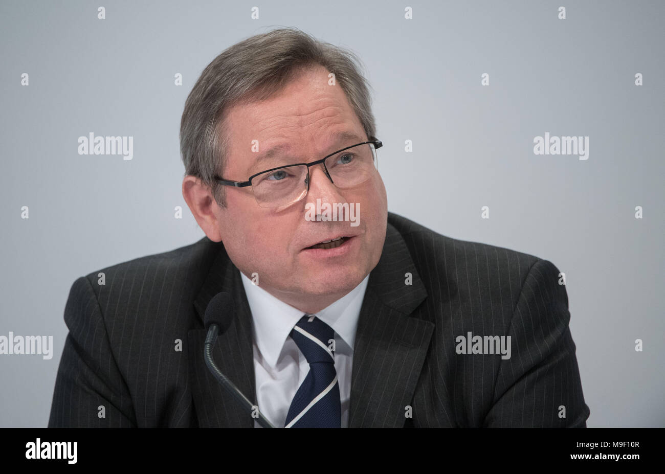 20 March 2018, Germany, Stuttgart: Porsche executive Manfred Doess ...