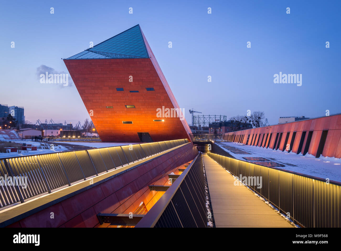 Gdansk, Poland - March 04, 2018: Outside of the Museum of the Second ...