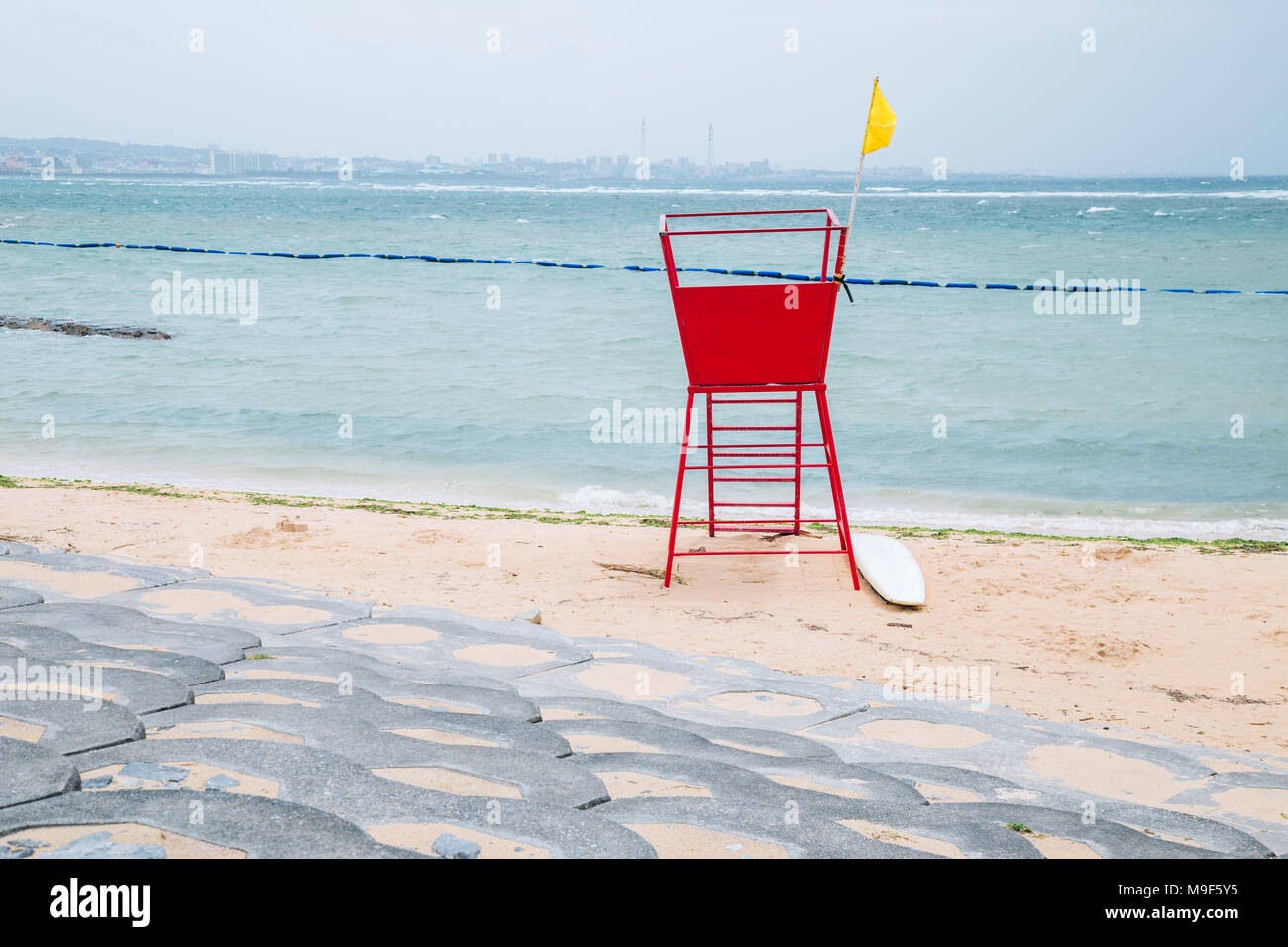 Lifeguard tower and Sunset beach in Okinawa, Japan Stock Photo - Alamy
