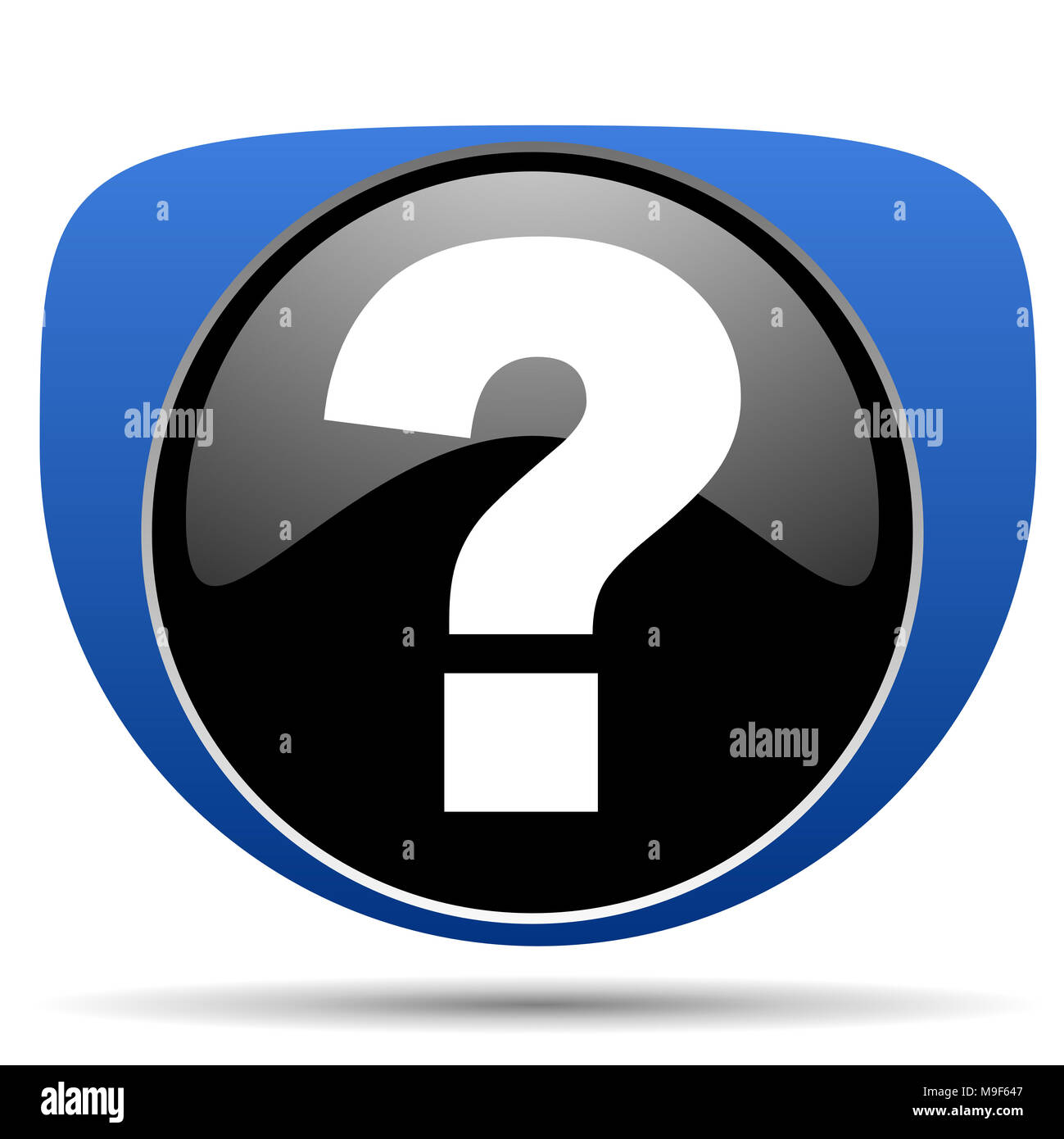 Question mark web icon Stock Photo - Alamy