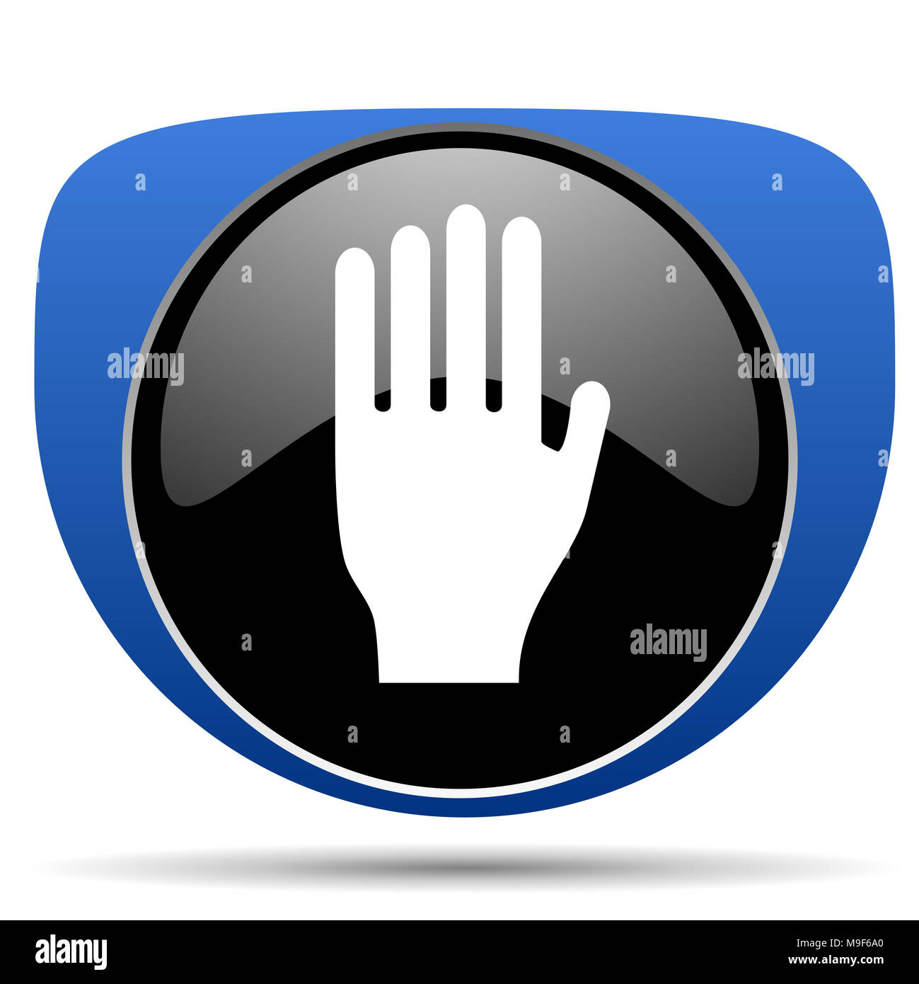 Stop web icon Stock Photo - Alamy
