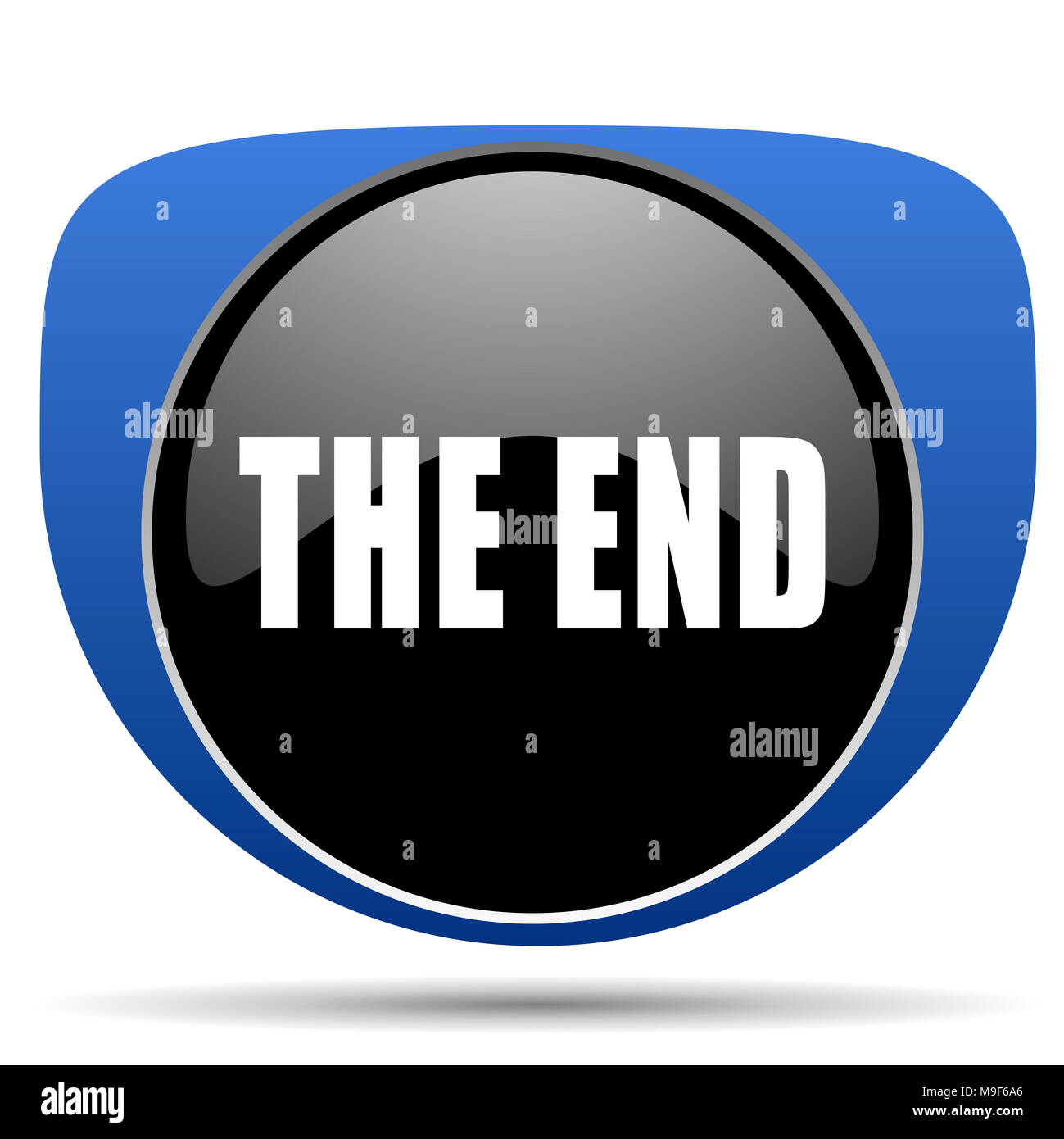 The end web icon Stock Photo - Alamy