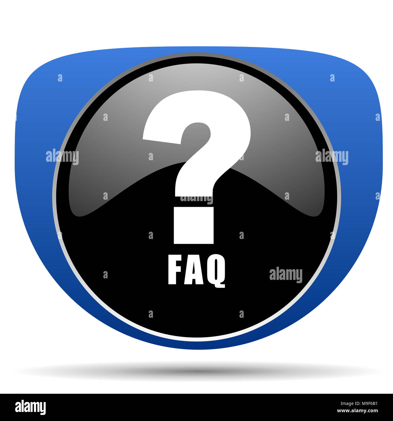 Faq web icon Stock Photo - Alamy