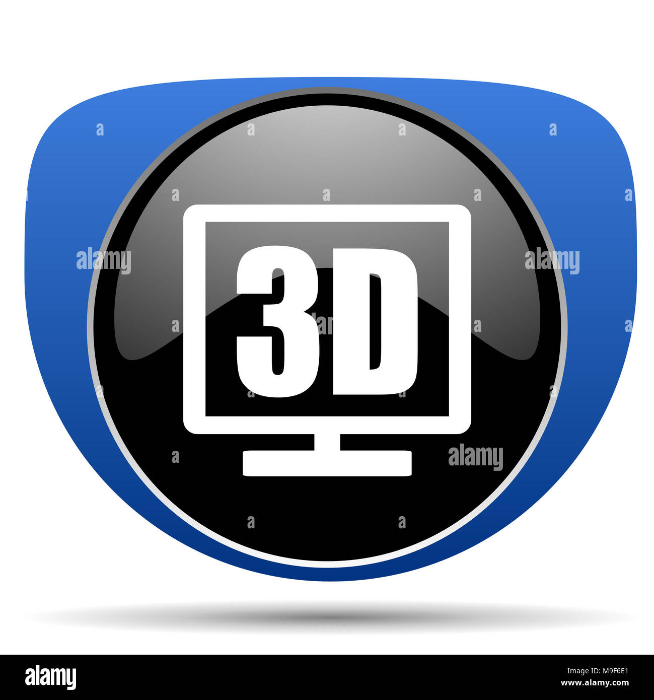 3d display web icon Stock Photo - Alamy