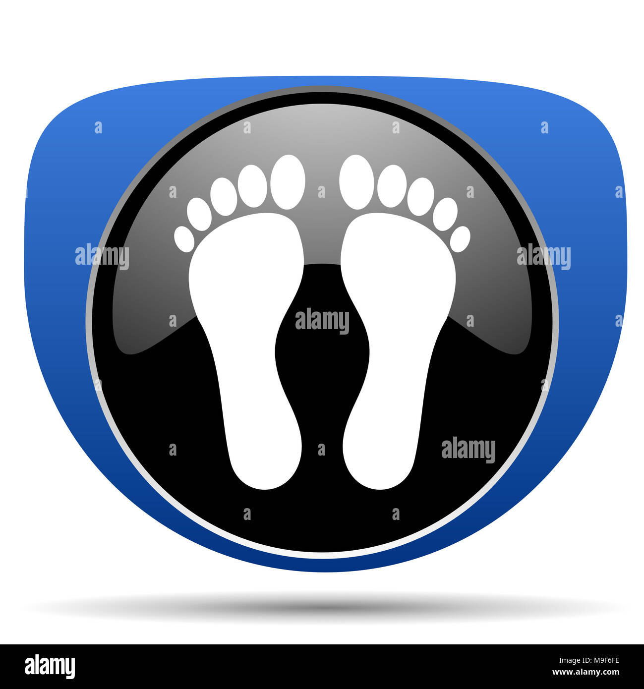 Foot web icon Stock Photo - Alamy