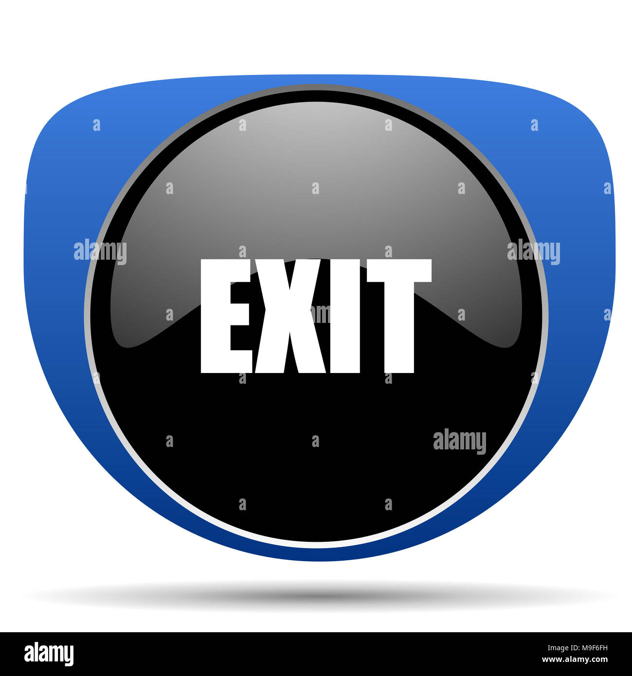 Exit web icon Stock Photo - Alamy