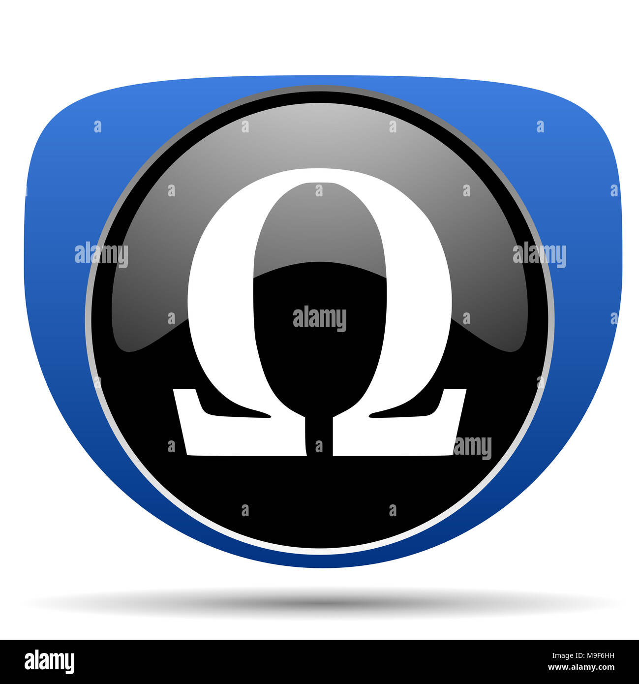 Omega web icon Stock Photo - Alamy