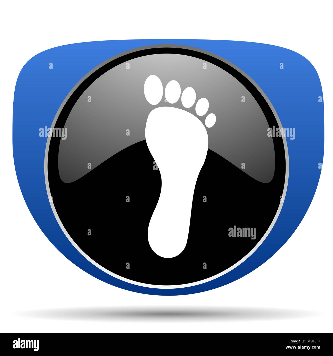 Foot web icon Stock Photo - Alamy