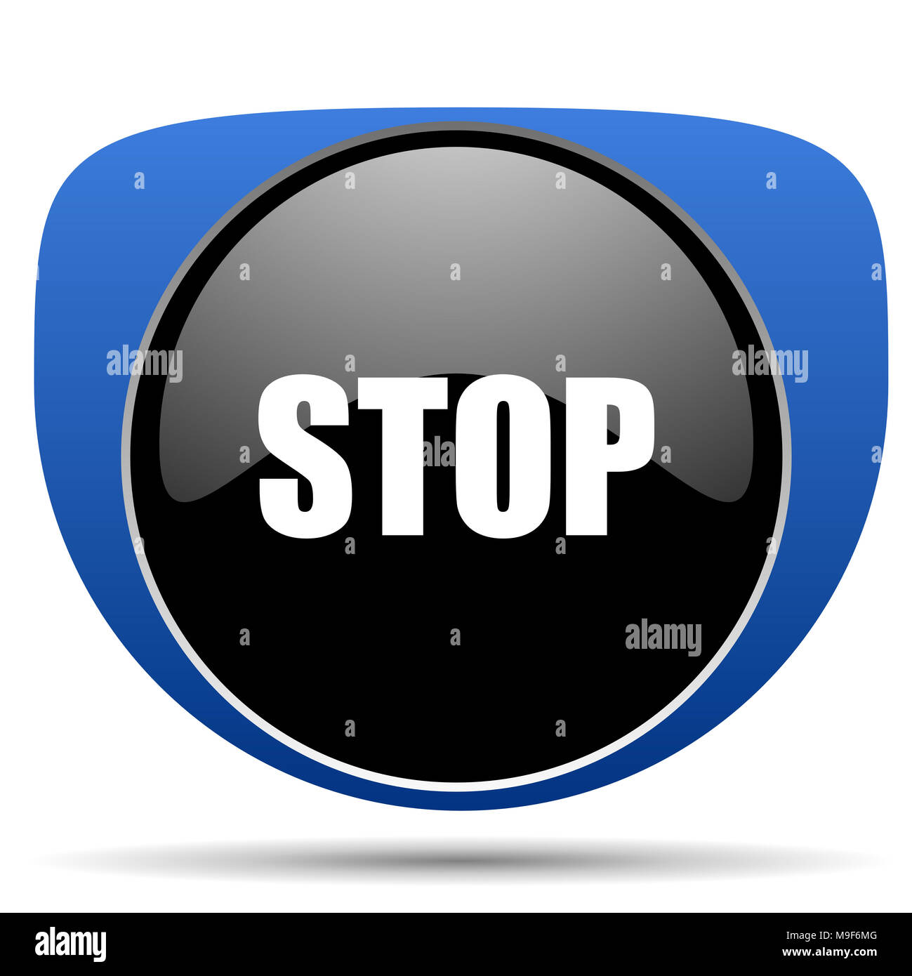 Stop web icon Stock Photo - Alamy