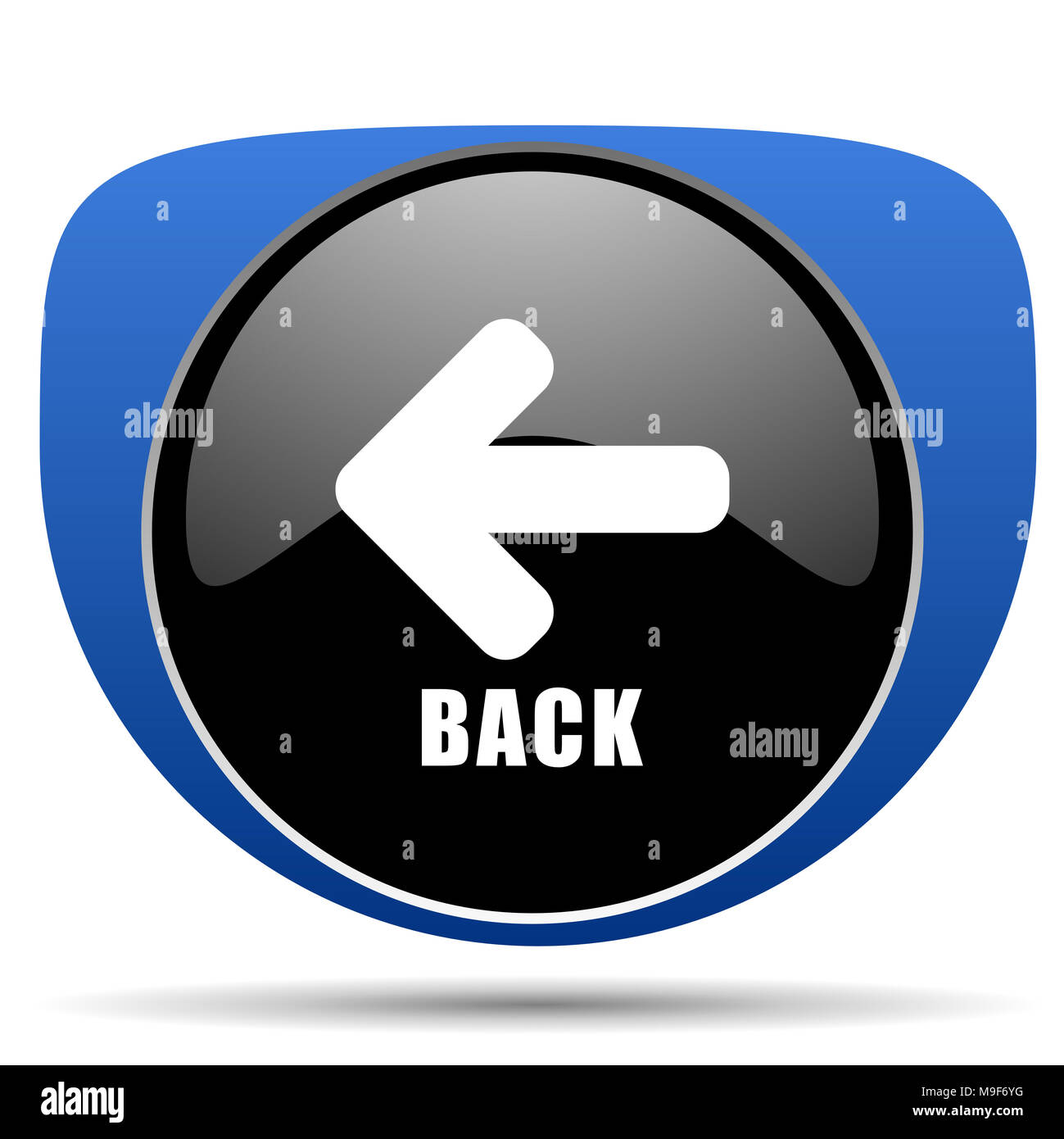 Back web icon Stock Photo - Alamy