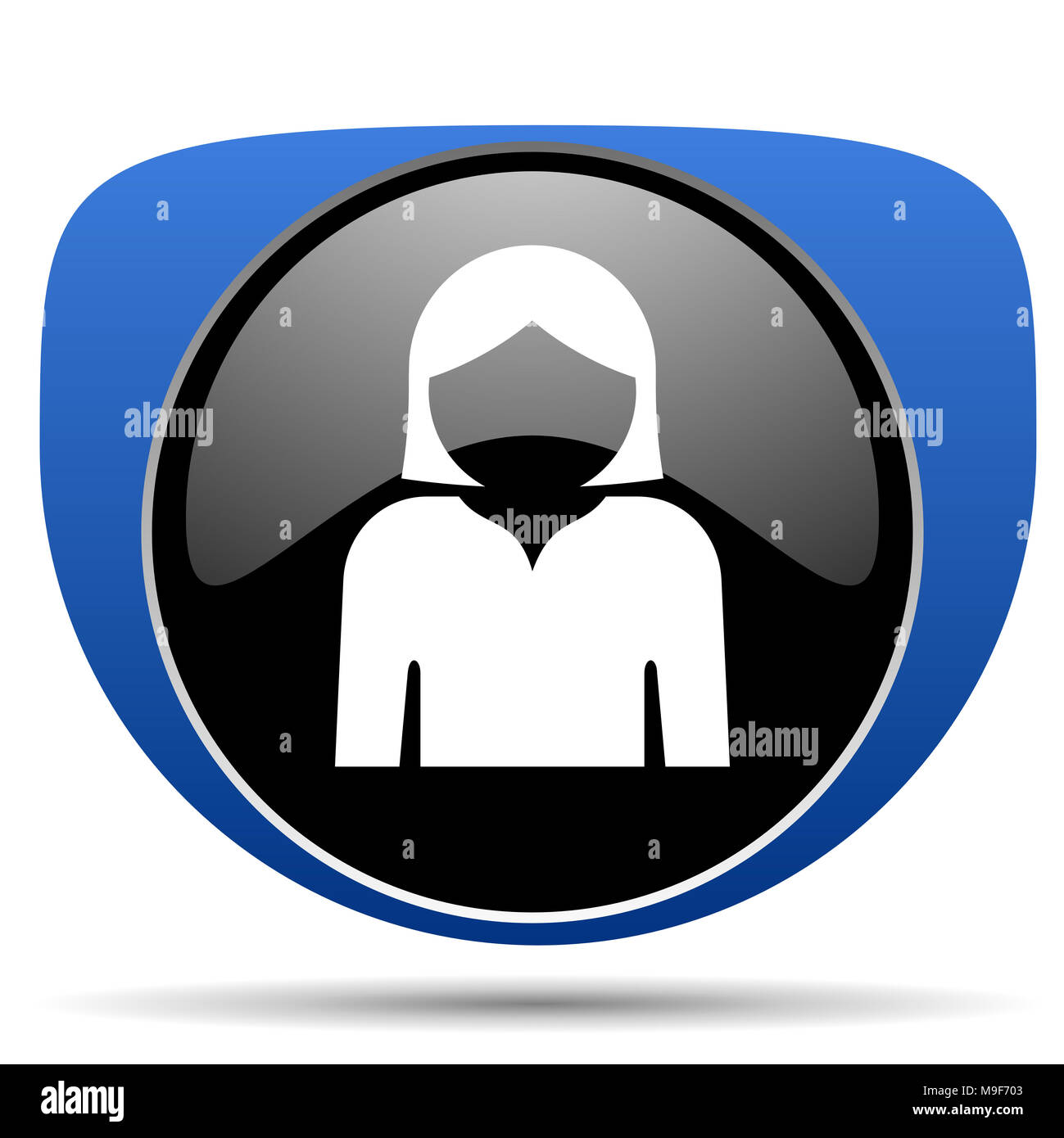 Woman user icon profile avatar hi-res stock photography and images - Alamy