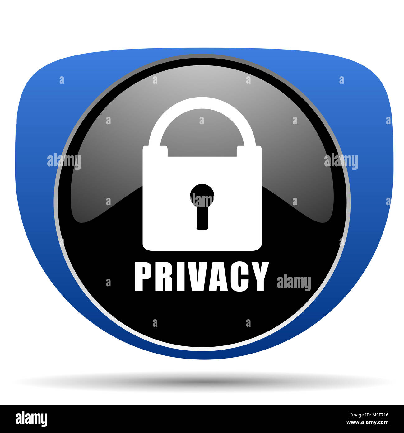 Privacy web icon Stock Photo - Alamy