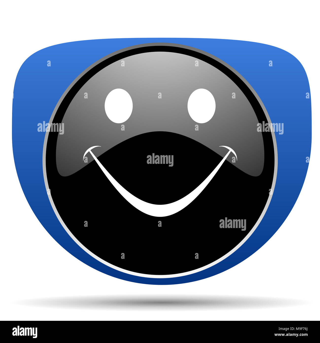 Smile web icon Stock Photo - Alamy