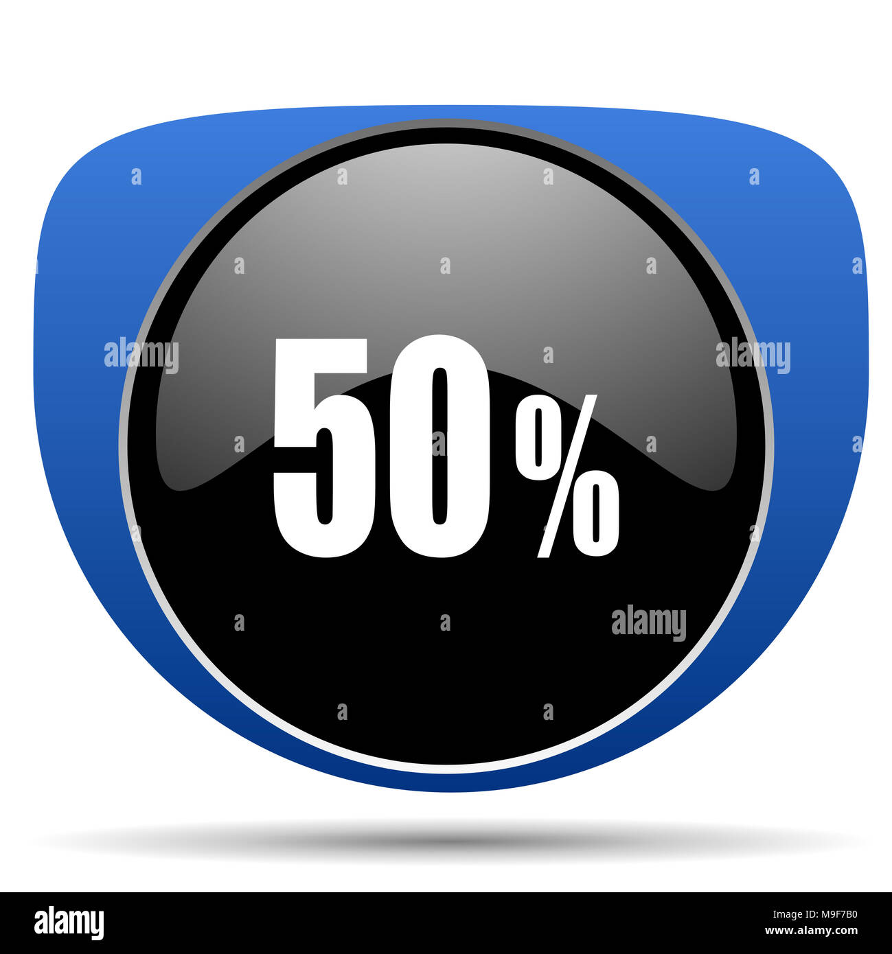 50 percent web icon Stock Photo - Alamy