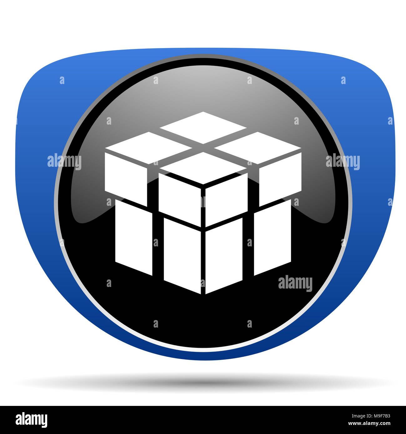 Box web icon Stock Photo - Alamy