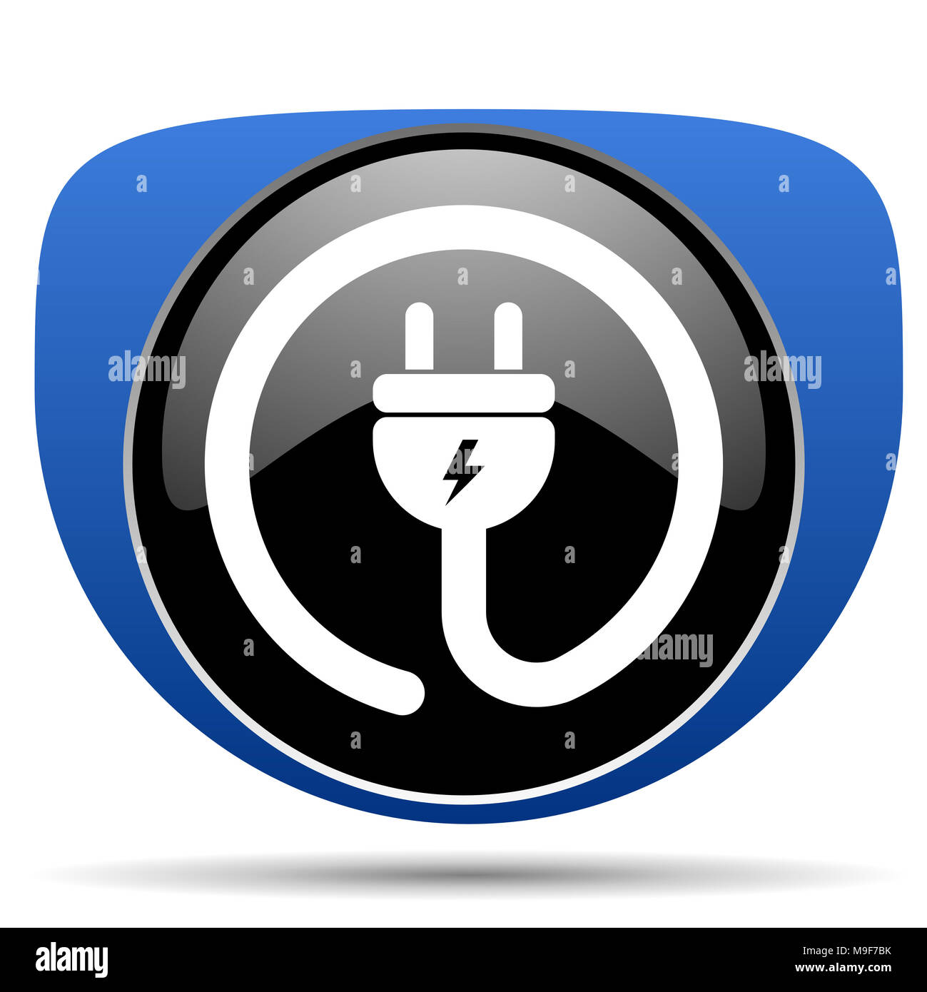 Electric plug web icon Stock Photo - Alamy