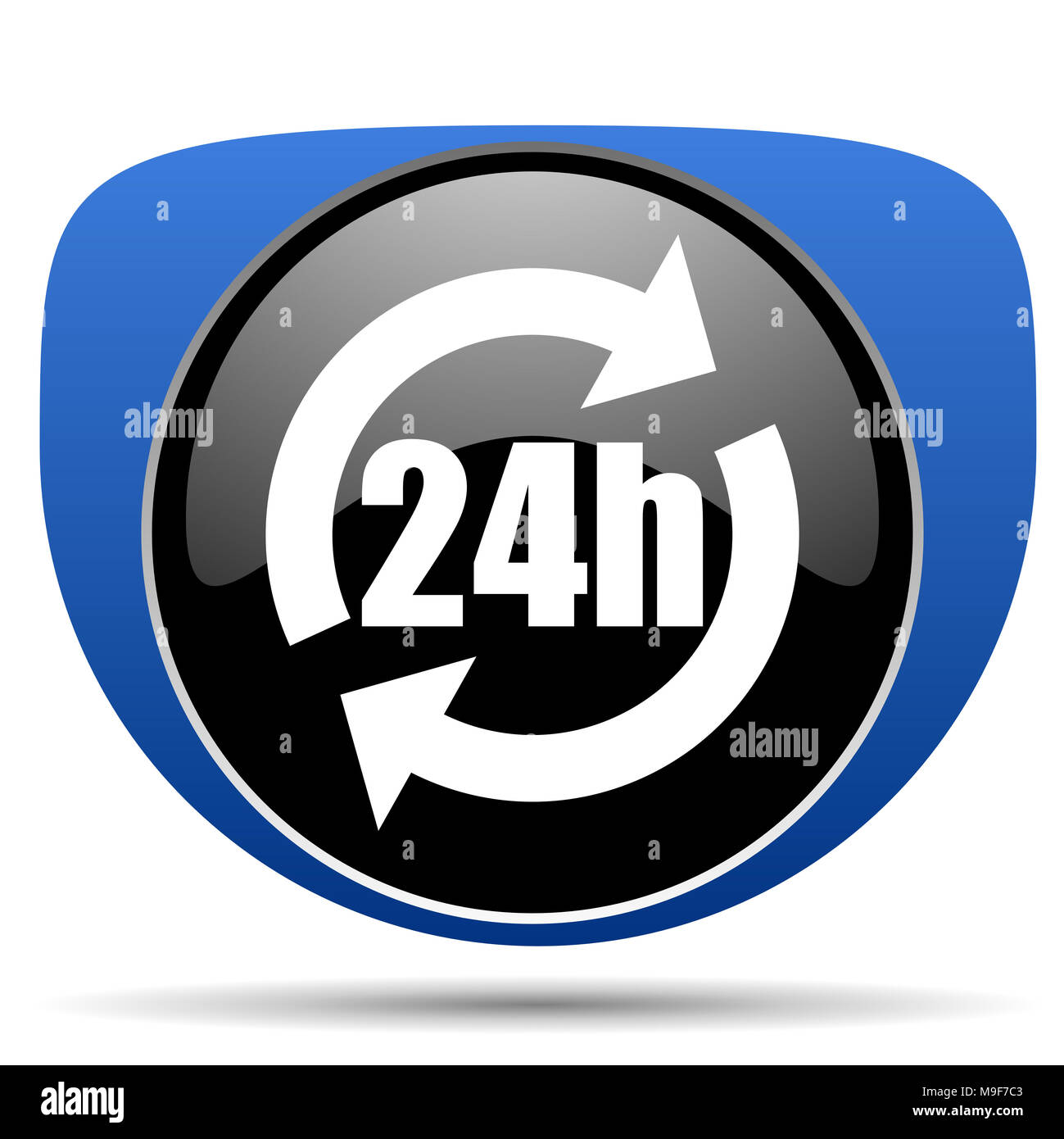 24h web icon Stock Photo - Alamy