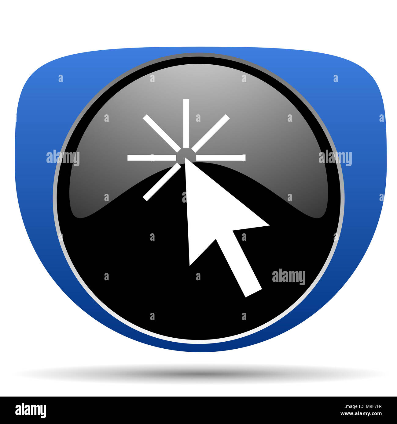 Download button with clicking mouse icon hi-res stock photography and ...