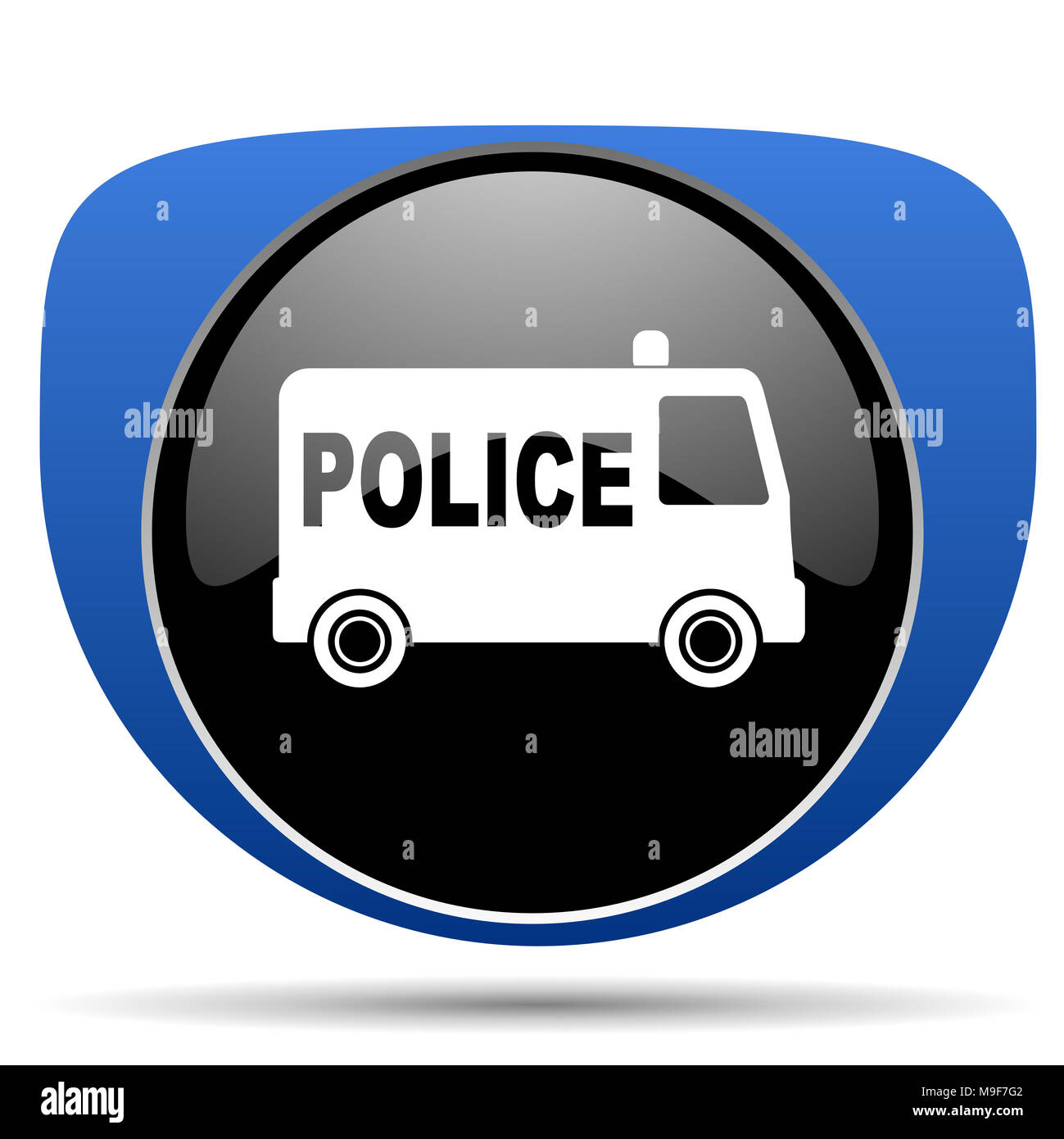 Police web icon Stock Photo - Alamy
