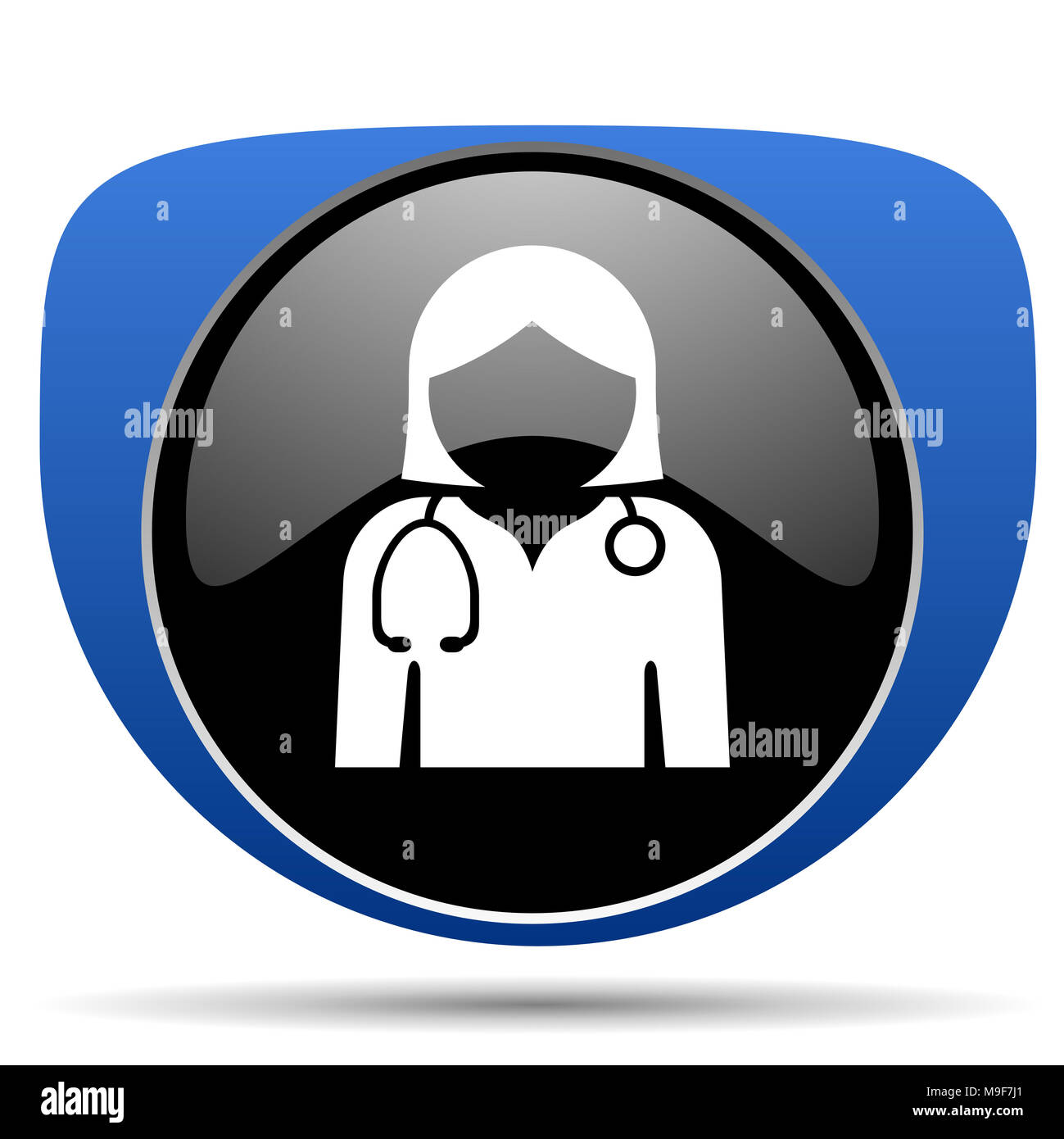 Doctor web icon Stock Photo - Alamy