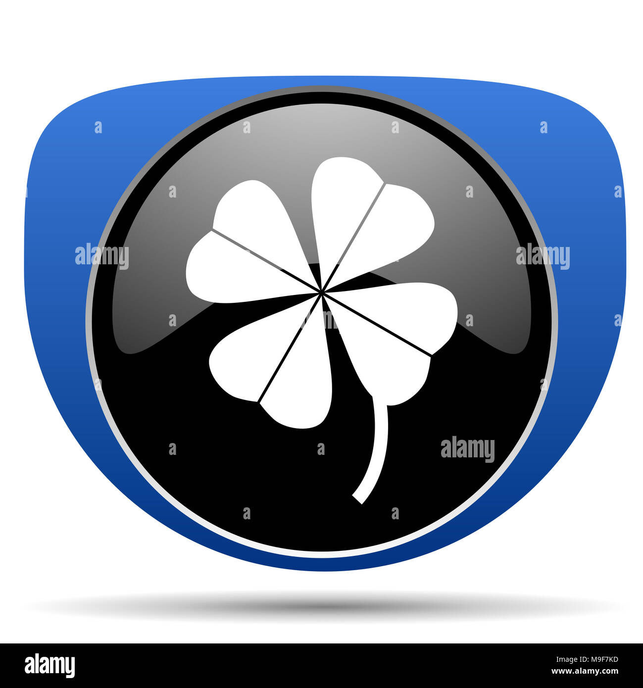 Four-leaf clover web icon Stock Photo - Alamy