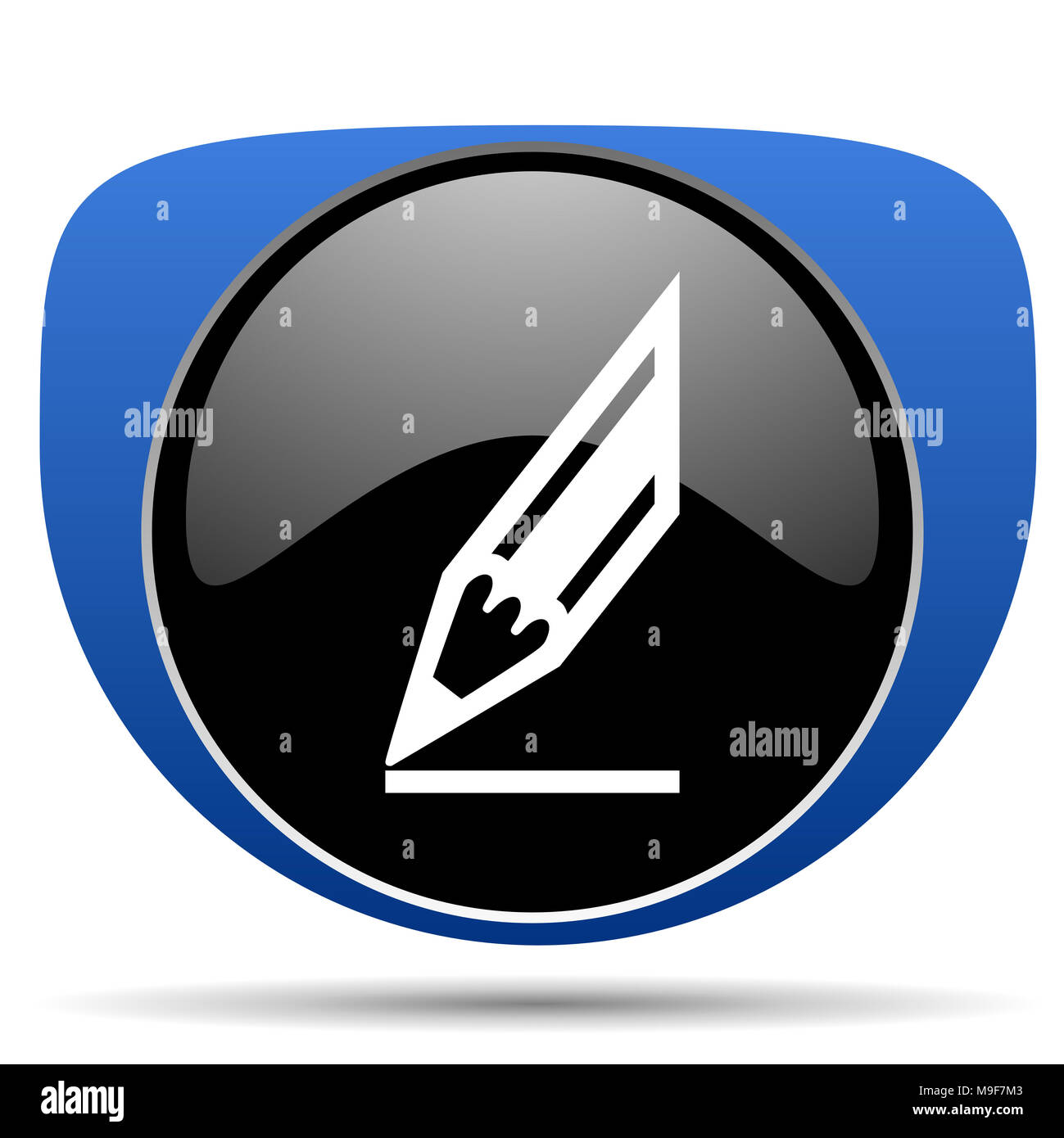 Pencil web icon Stock Photo - Alamy